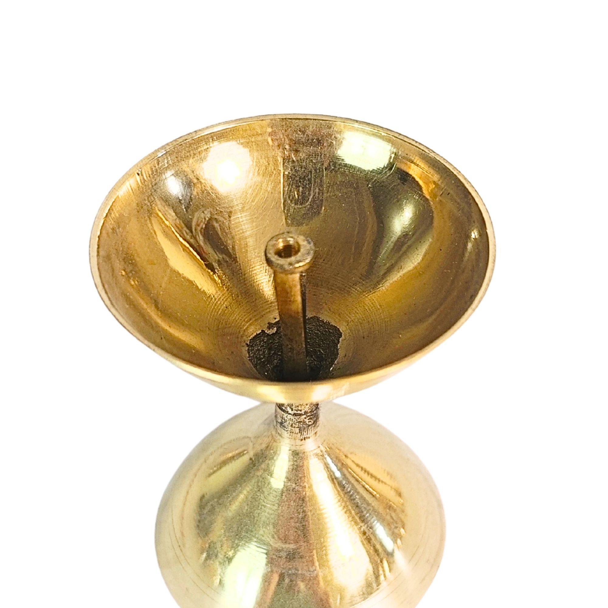 9 CM Brass Akhand Jyot Diya for Temple & Home Use – Shrivara.com